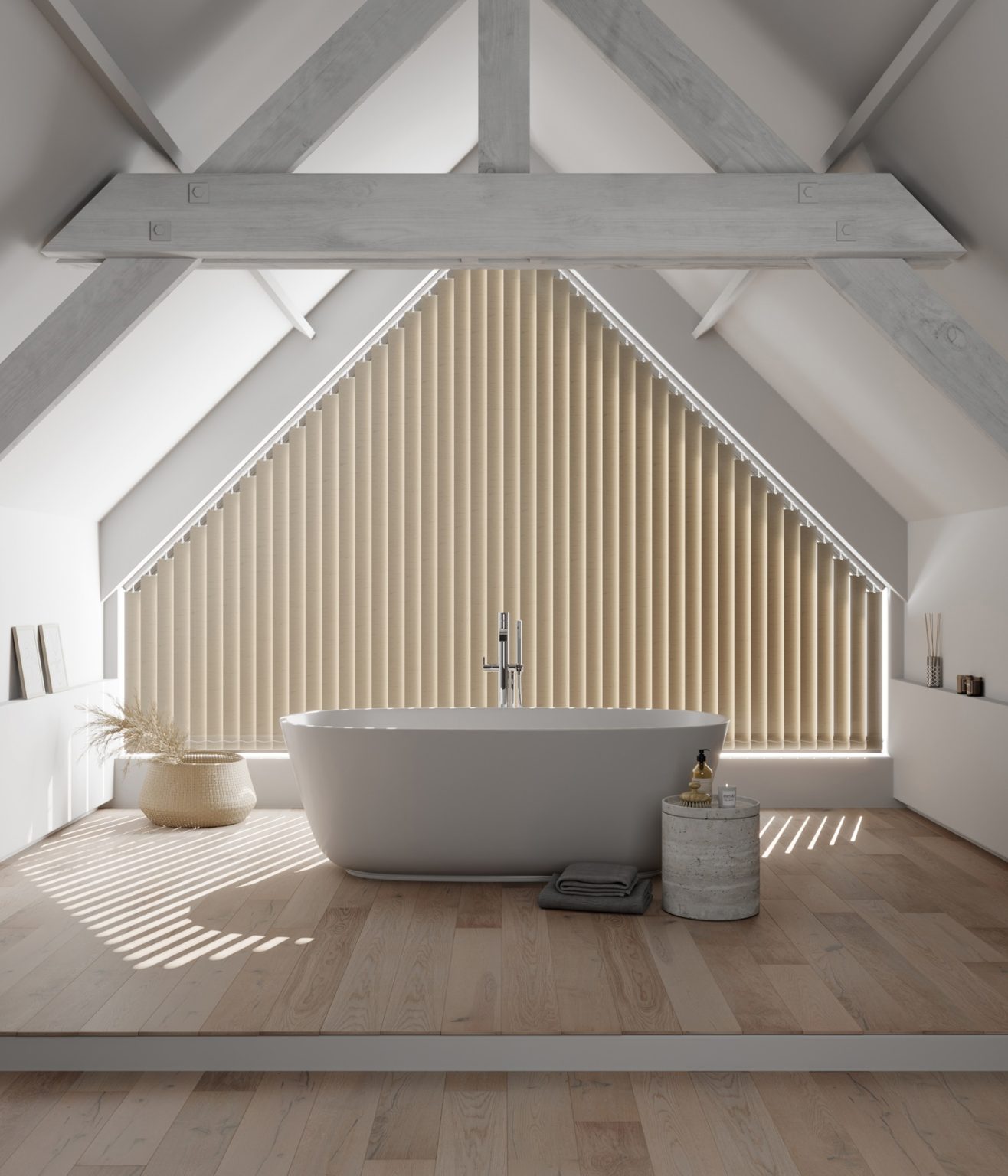 Sloping Vertical Blinds - Leicester